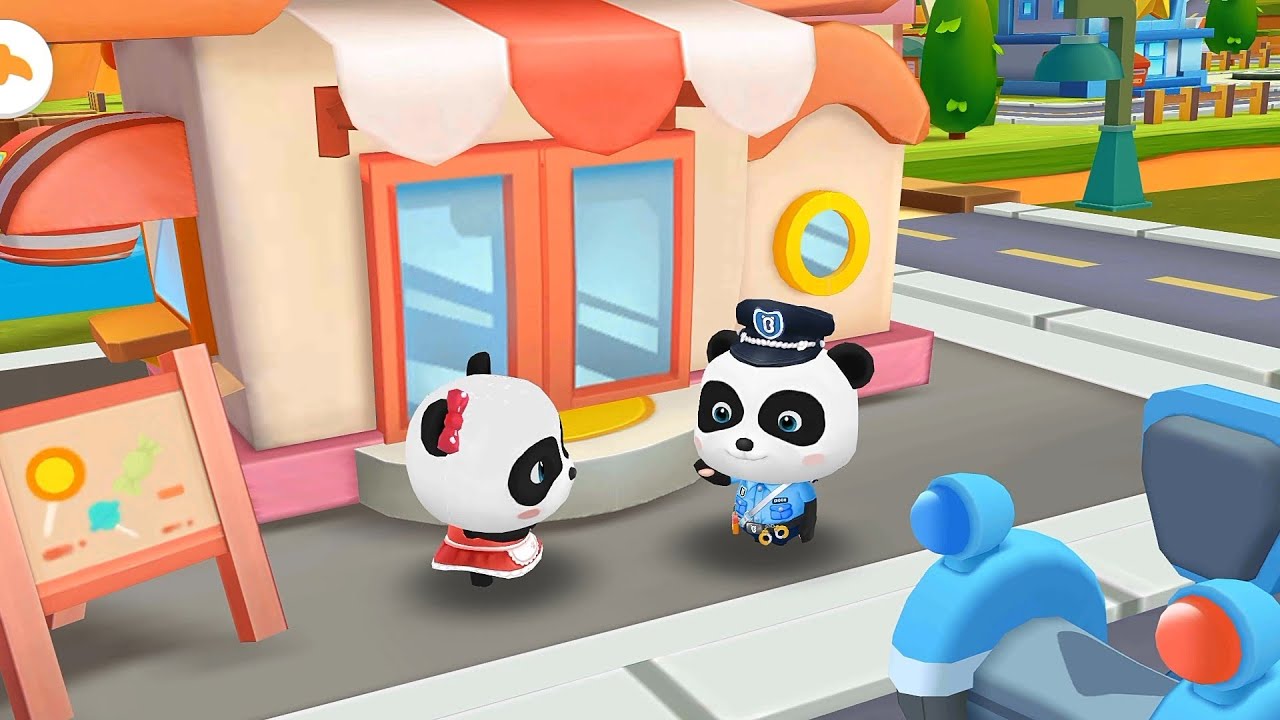 Little Panda policeman gameplay video | kiki solve deferent cases ...