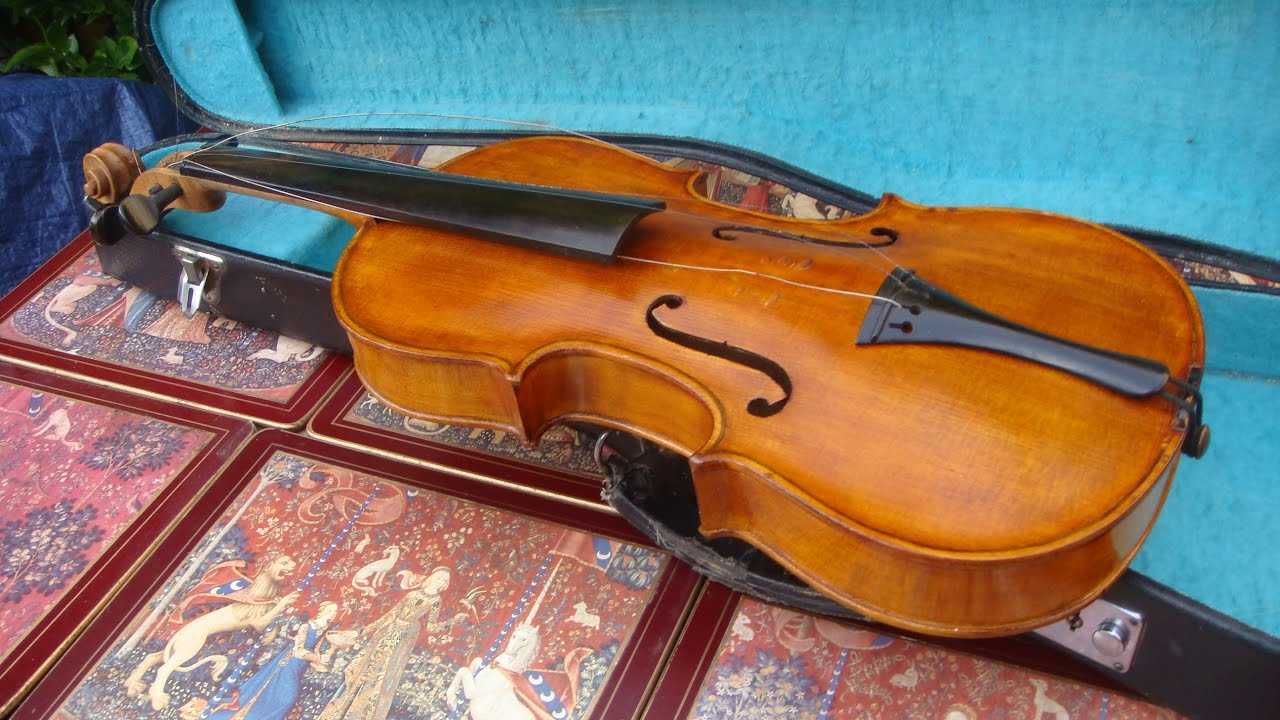 Vintage Antique Old Violin Coffin Case With Bow for restoration See ...