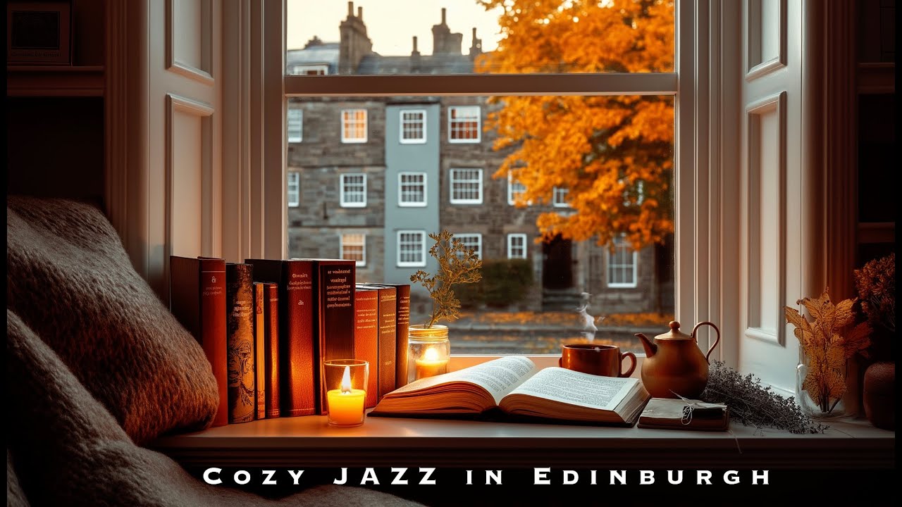 Autumn Reading Nook with Cozy Jazz 🍂 Relaxing Fall Vibes 🧘 - YouTube