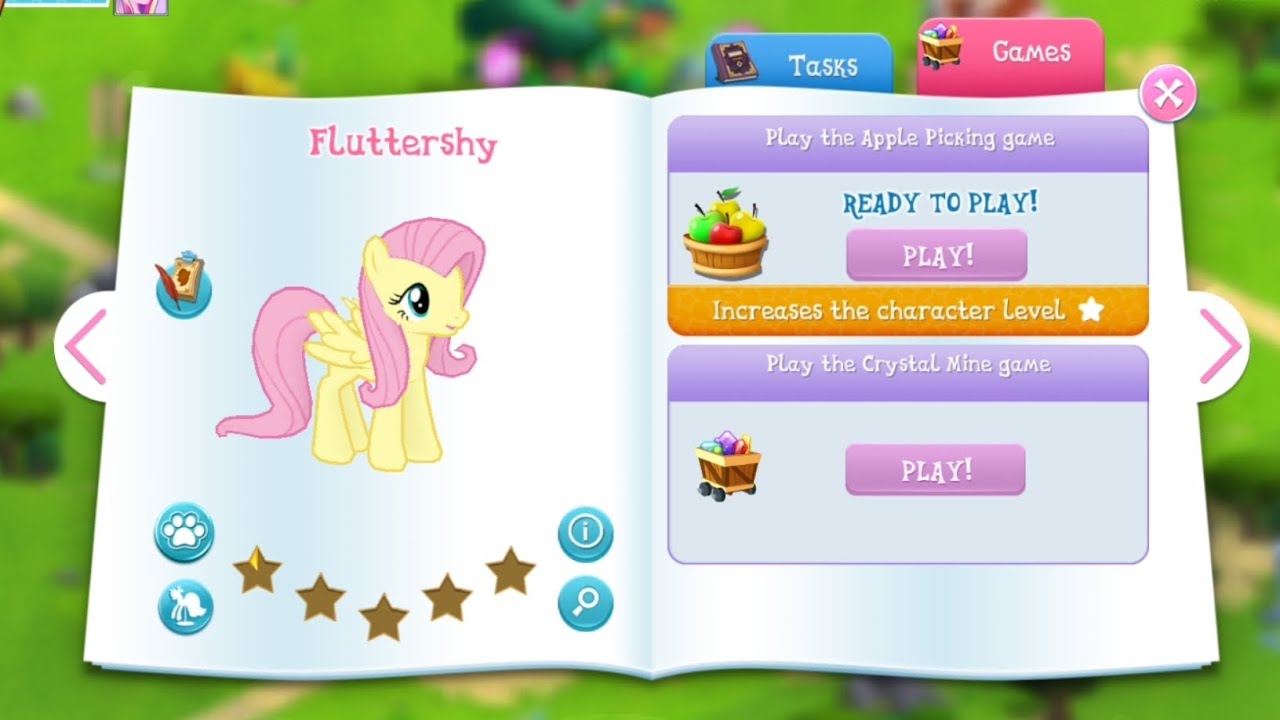Fluttershy Play The Apple Picking Game In My Little Pony Magic Princess ...