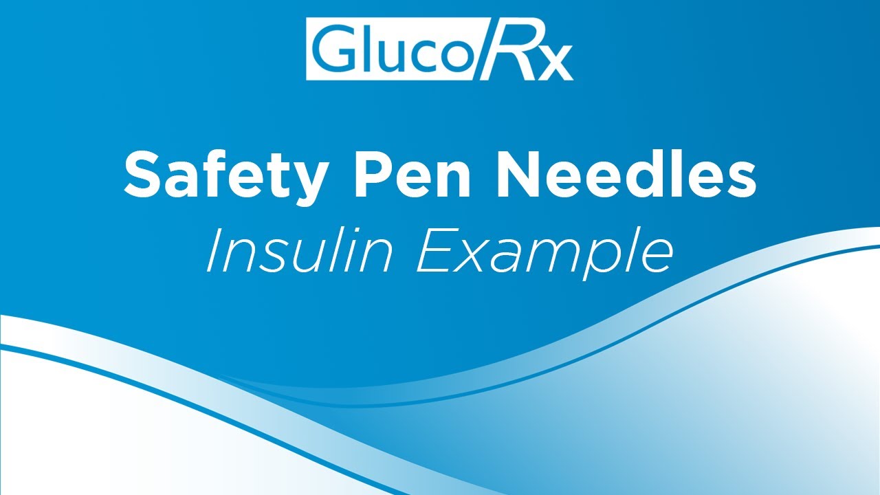 Safety Pen Needle Insulin Instruction Video - YouTube