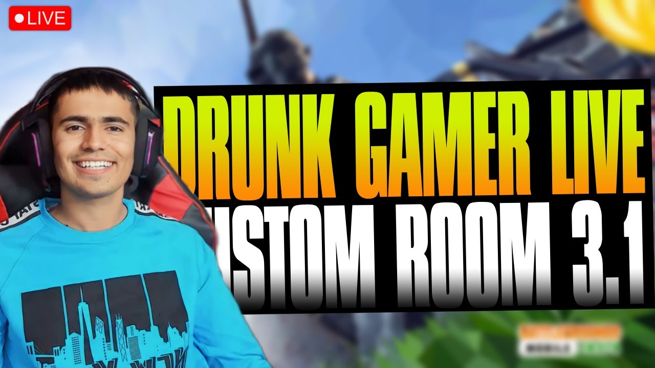 BGMI Coustom Room By Drunk Gamer| Drunk Gamer Live - YouTube