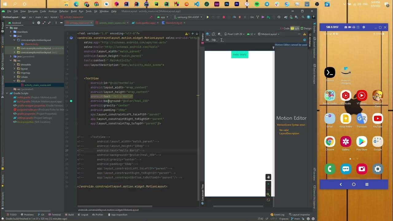 #31 Android Kotlin Development 2022 [Arabic] | Motion Layout - YouTube