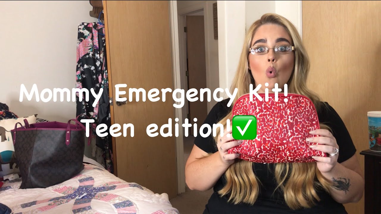 WHATS IN MY EMERGENCY MOM BAG?! TEEN EDITION! - YouTube