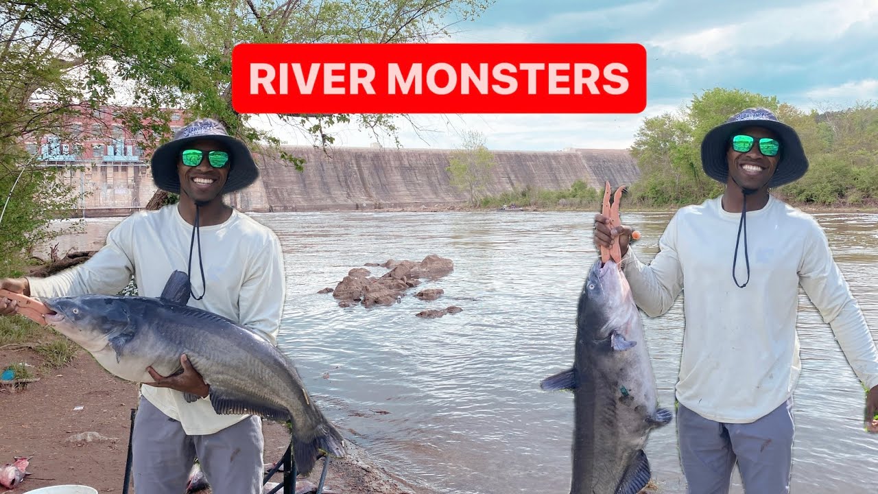 DAM FISHING FOR BIG FISH!! (River Monsters) - YouTube
