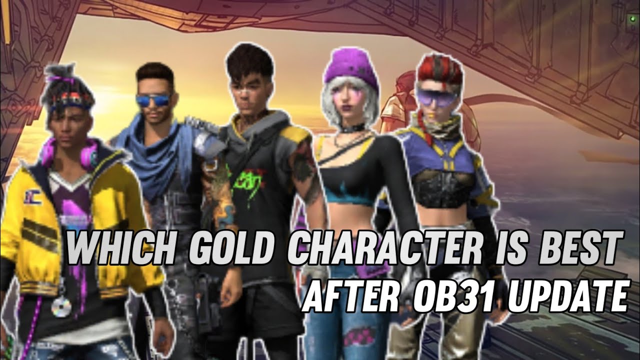 Which Gold Character Is Best After Ob31 Update | gold characters in ...