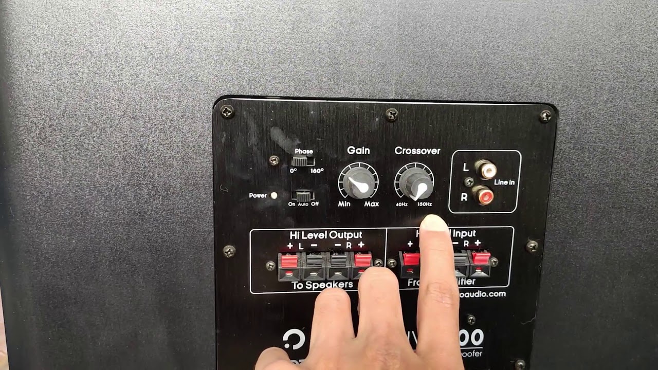 Cómo configurar o ajustar un subwoofer - YouTube
