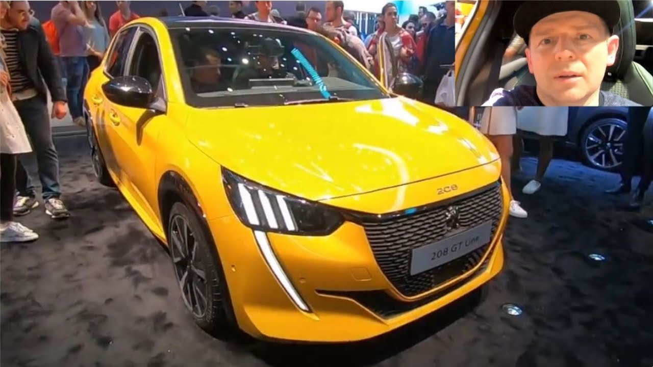 PEUGEOT 208 GT LINE ALL NEW MODEL 2019 FARO YELLOW WALKAROUND AND ...