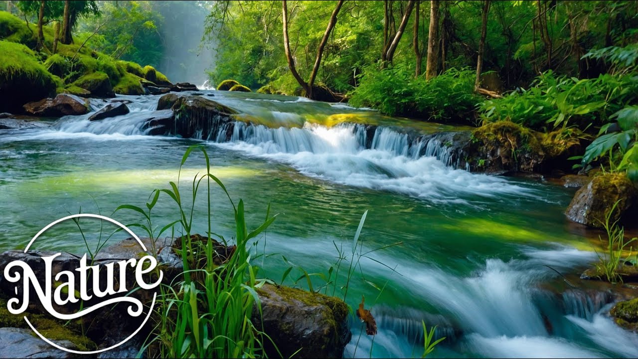 Relaxing Stream Sounds in the Forest - 8 Hours of Nature Ambience for ...