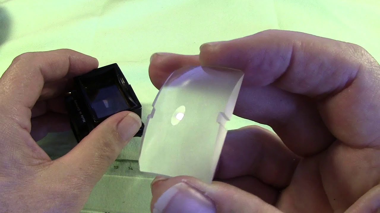 Pentaprisma en una cámara SLR y Cristal de enfoque. - YouTube