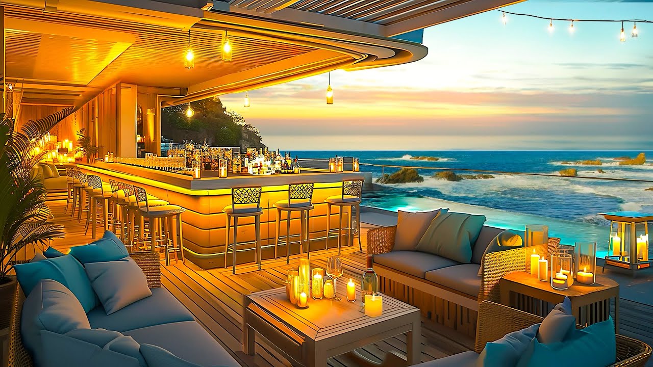 Relaxing Seaside Jazz - Smooth Jazz Saxophone Music & Ocean Waves ...