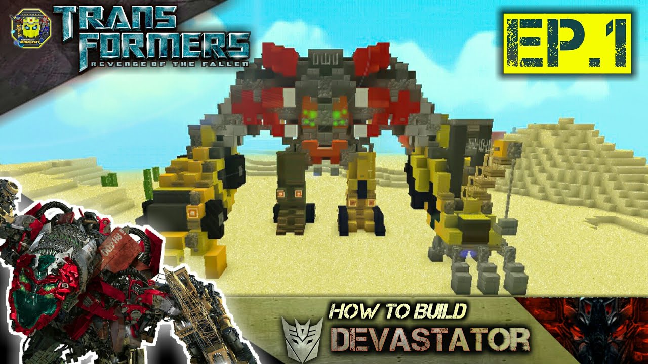 Minecraft - how to build Devastator Transformers 2 Revenge of the ...