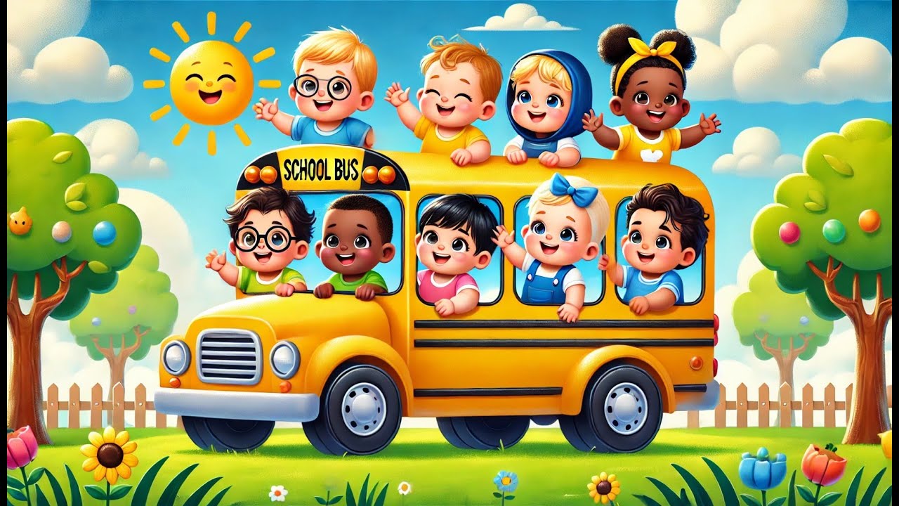 cute Babies on the Bus - Nursery Rhymes The Wheels On The Bus| Sing ...