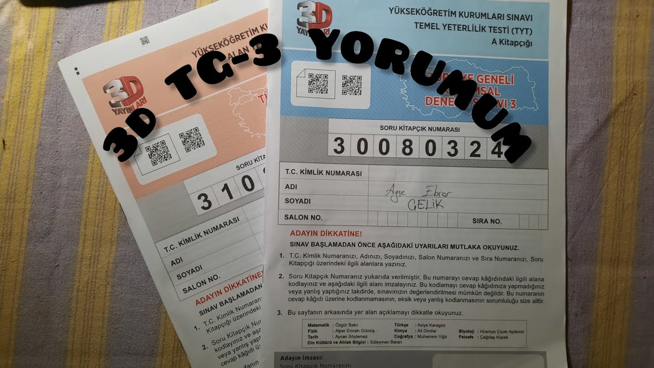 3D TG3 yorumum/sonucum - YouTube