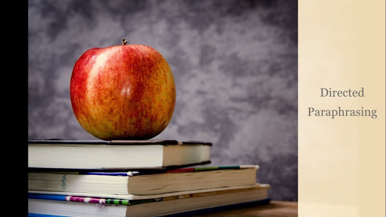 Directed Paraphrasing - YouTube