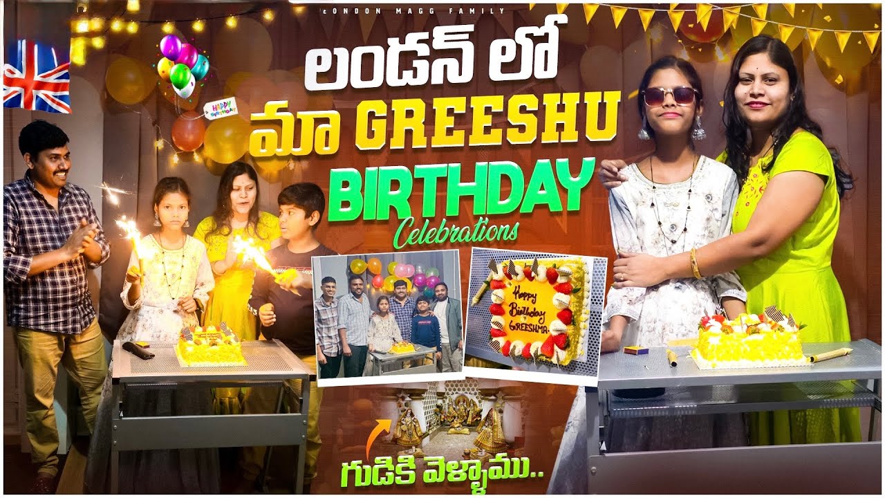Greeshu birthday in London - YouTube