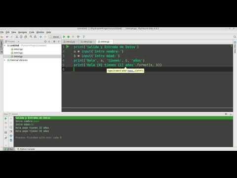 Entrada / Salida Standard Python - YouTube