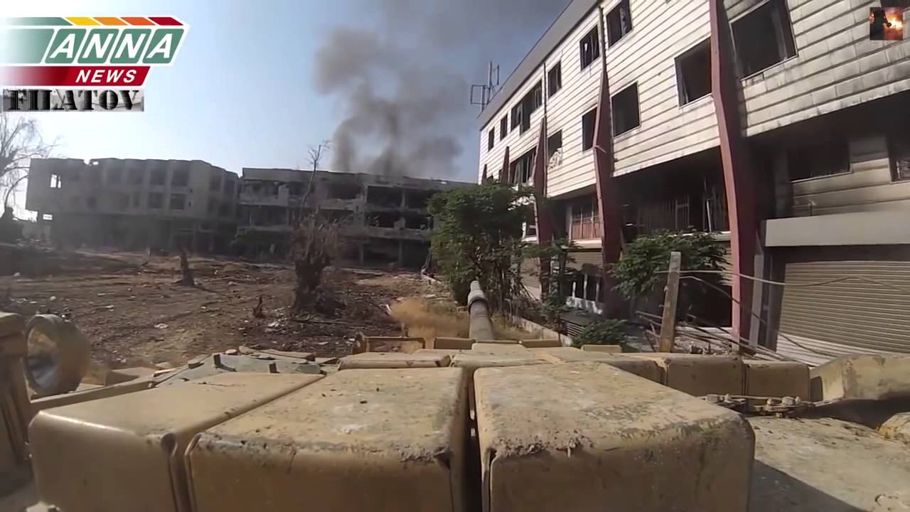 Syria War 2015 SAA Tanks T 72 with GoPro's™ in Action Fighting During ...