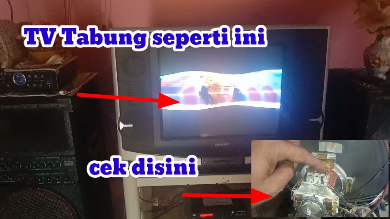 TV Tabung Layar Menyempit Atas Bawah Bergelombang - YouTube
