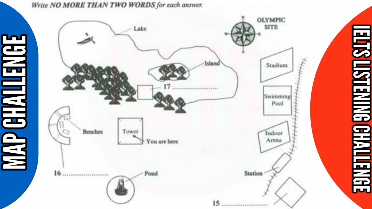 IELTS Map Challenge - Test Yourself Before Real Exam | Super Difficult ...