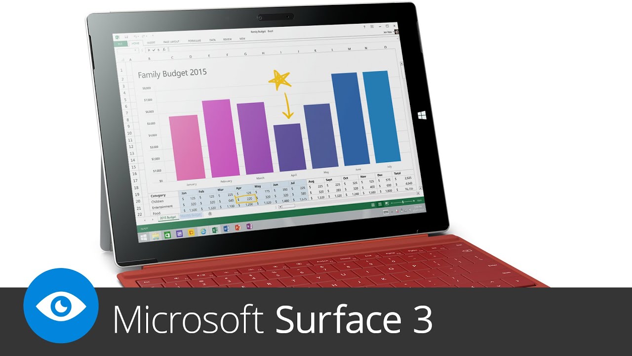 Microsoft Surface 3 (Build 2015) - YouTube