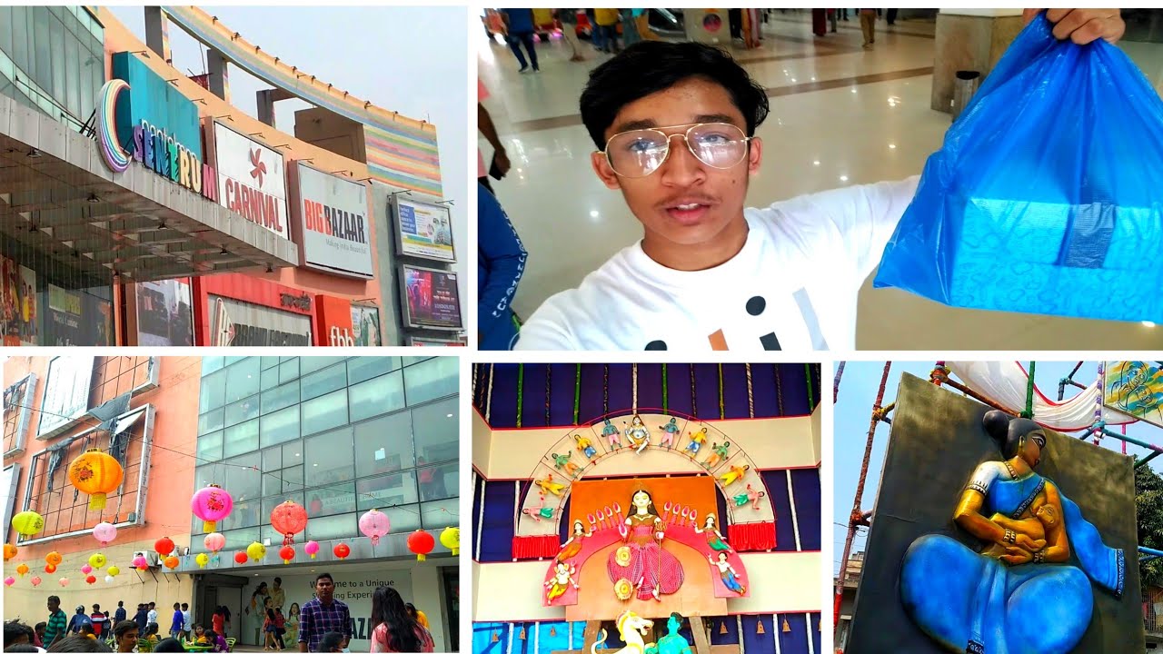 Durga Puja bengali vlog♥️in sentram Mall🙏 October12 2021 - YouTube