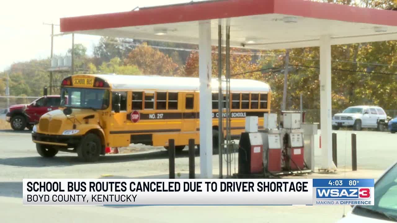School bus routes canceled due to driver shortage - YouTube