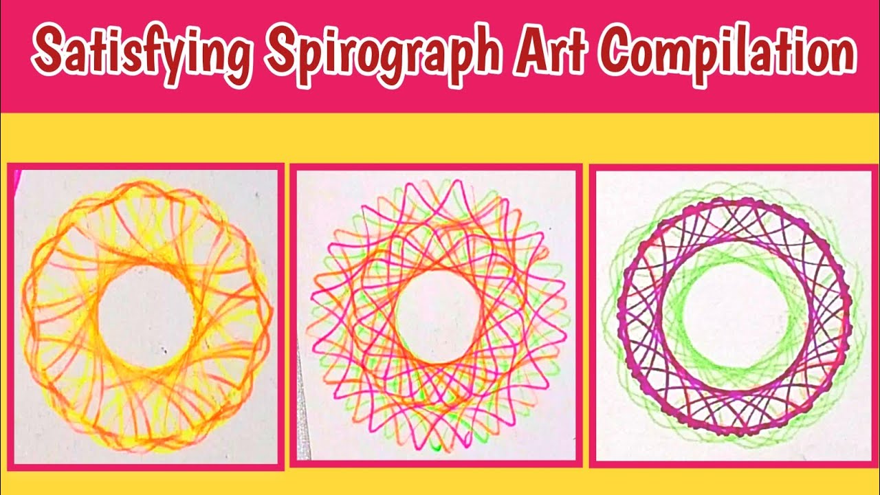 Satisfying Spirograph Art Compilation ASMR | Spirograph - YouTube