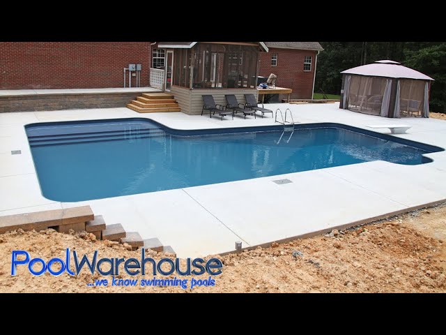 L Shaped Inground Swimming Pool 75 L Shaped Pool Ideas You'll Love