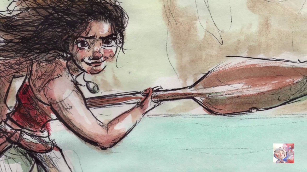 Speed Drawing: Moana/Vaiana (from Moana/Vaiana) - YouTube