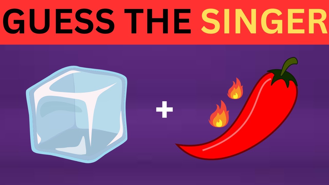 Guess The Singer By Emoji? Quiz - YouTube