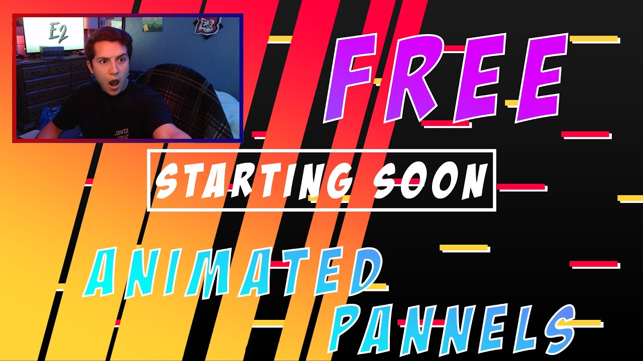 FREE Animated Panels For Streamers! Free Panels + Photoshop and After ...