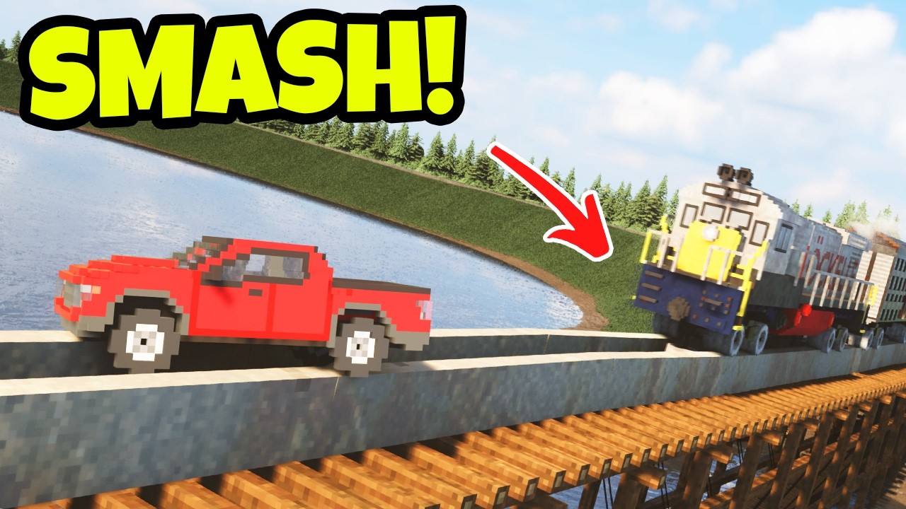 Train CRASH REALISTIC COLLISIONS | Teardown Gameplay - YouTube