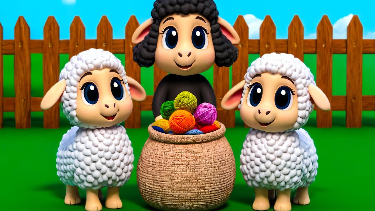 Baa Baa Black Sheep Compilation | Animal Farm Song | Nursery Rhymes ...