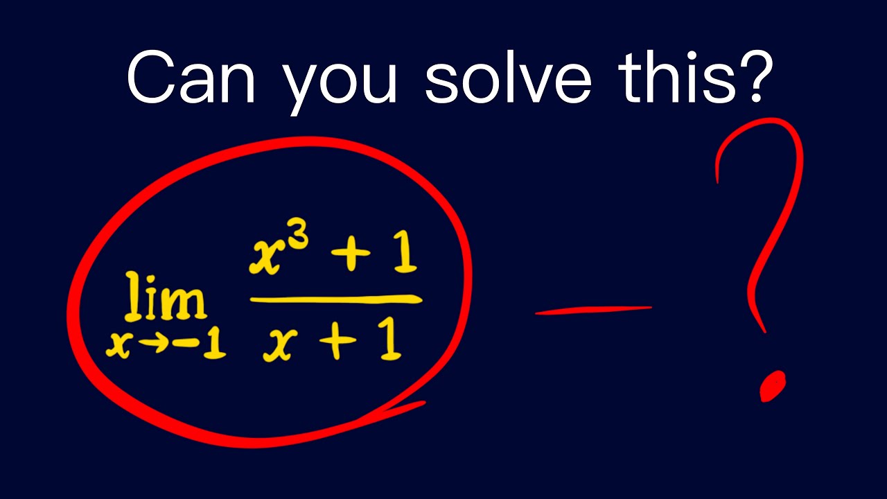 Can you solve this math equation? - YouTube