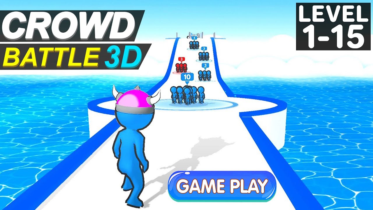 Crowd Battle 3D Gameplay Walkthrough Level 1-15 Without Fail - YouTube