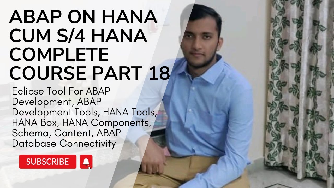 18. Eclipse Tool, ADT, HANA Tools, ADBC Implementation - YouTube