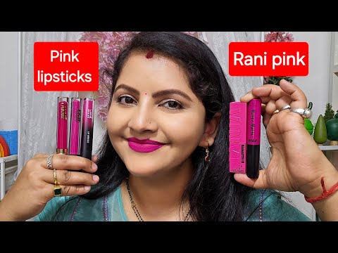 TOP5 Pink lipsticks for festival and wedding | RARA | purple pink lipsticks | hot pink | rani pink