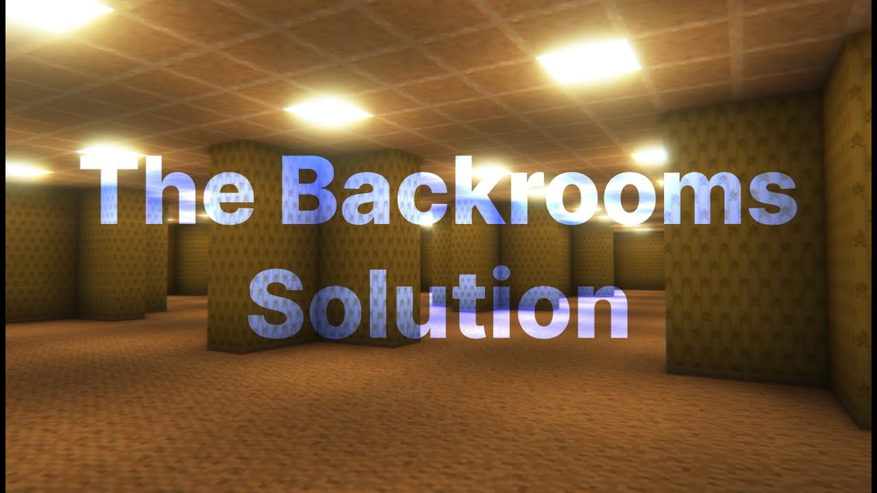 Backrooms map solution - YouTube