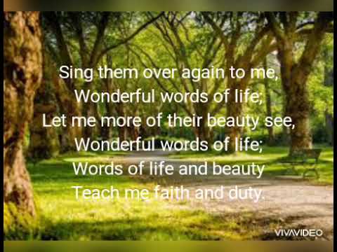 Wonderful words of life with lyrics - YouTube