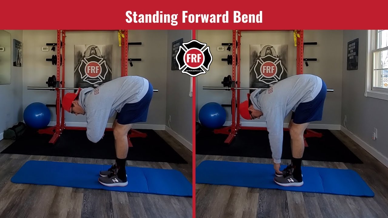 Standing Forward Bend- stretch - YouTube