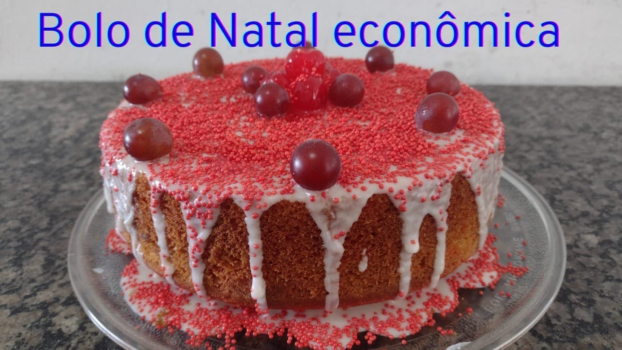 BOLO DE NATAL FOFINHO SIMPLES FÁCIL E MUITO ECONÔMICO - YouTube