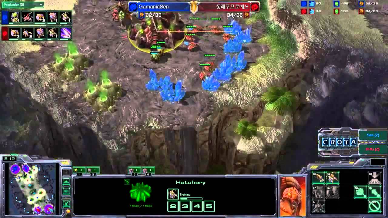 SC2 Sen vs DRG ZvZ Game 2 TESL Summer Showmatch Starcraft 2 gameplay ...