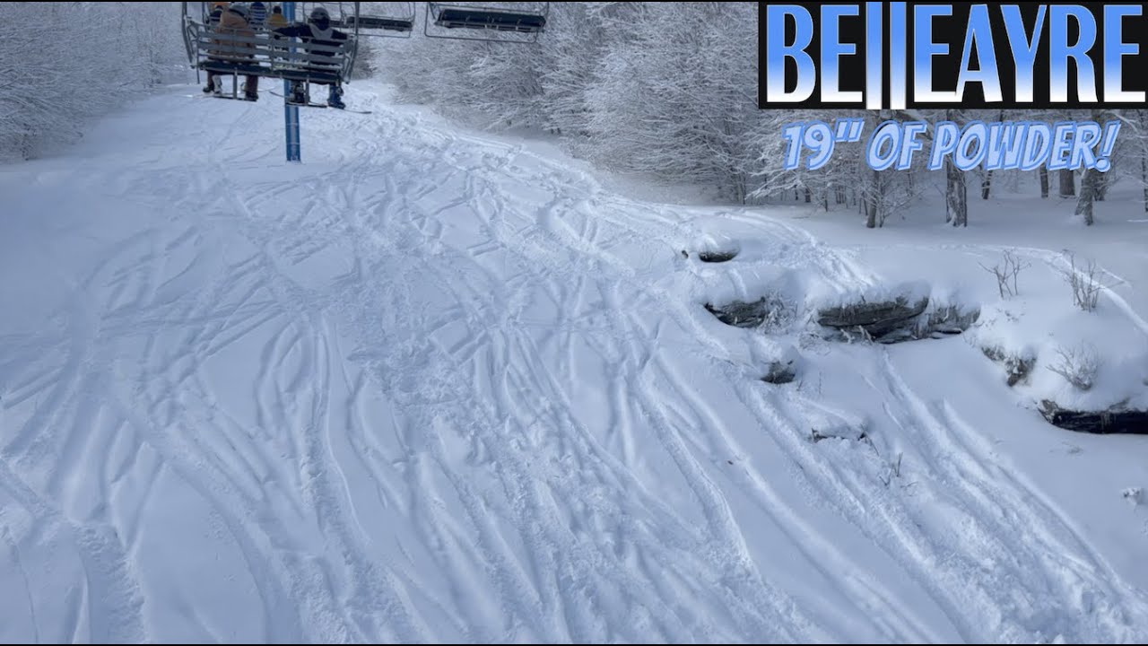 PROPER EAST COAST POWDER DAY (BELLEAYRE MOUNTAIN WINTER 2023) - YouTube