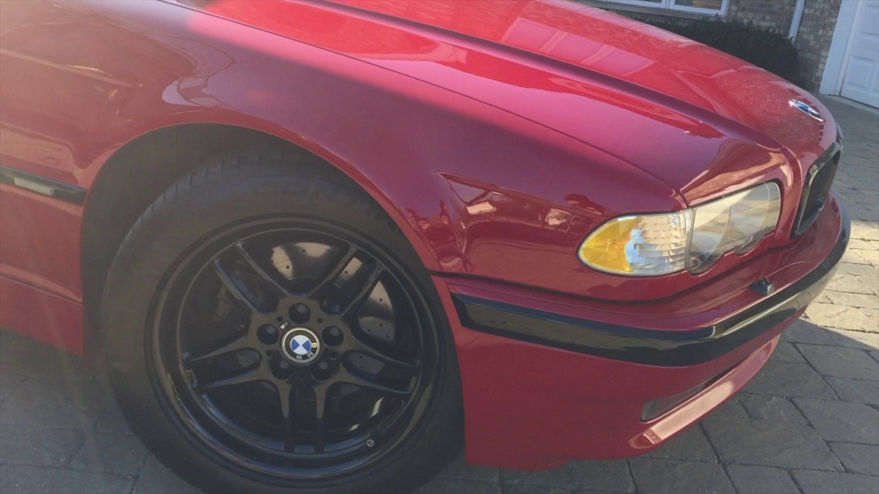 Imola Red BMW 740i Paint Correction Walk Around Sun Shot - YouTube
