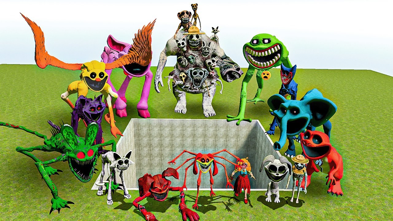 💥 BIG HOLE NEW GREY HUGGY WUGGY NIGHTMARE CHICKEN BIG FROG POPPY ...