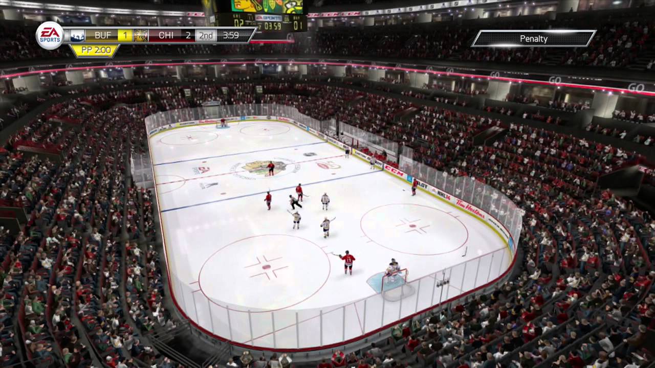 NHL 14 Blackhawks vs Sabres - YouTube