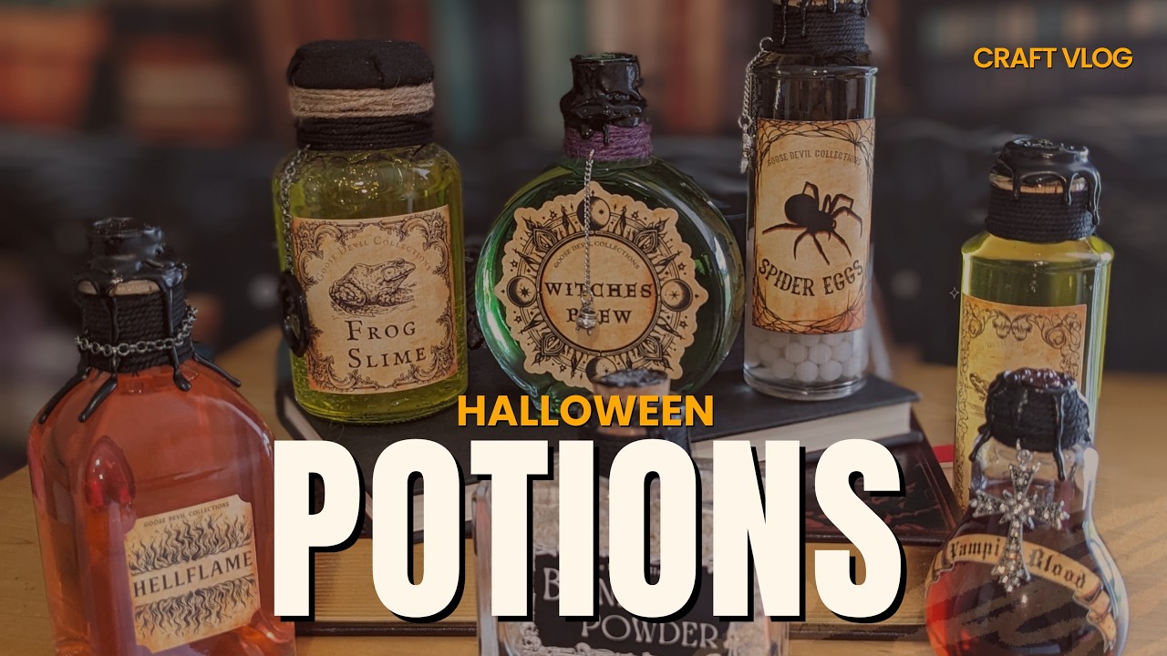 Spooky Potion Making for Halloween Witchy Home Decor Vibes - YouTube