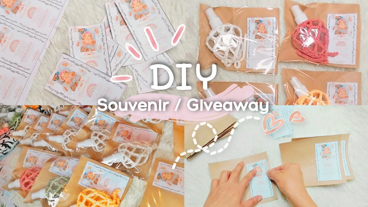 DIY SOUVENIR/GIVEAWAY for Christening/ Birthday etc. | Quick unpacking ...
