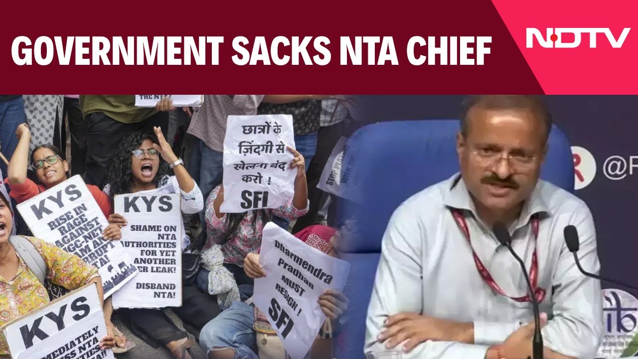NTA Chief Sacked | Amid NEET-NET Row, Government Replaces Exam Body ...